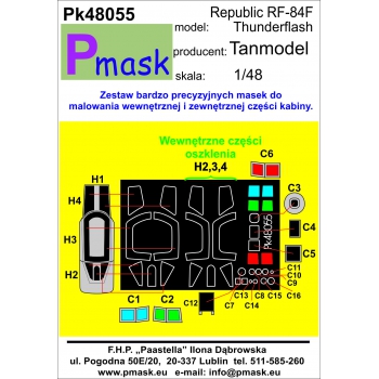 Pk48055-Republic-RF-84F-Thunderflash-Tanmodel - Sklep internetowy Model ...